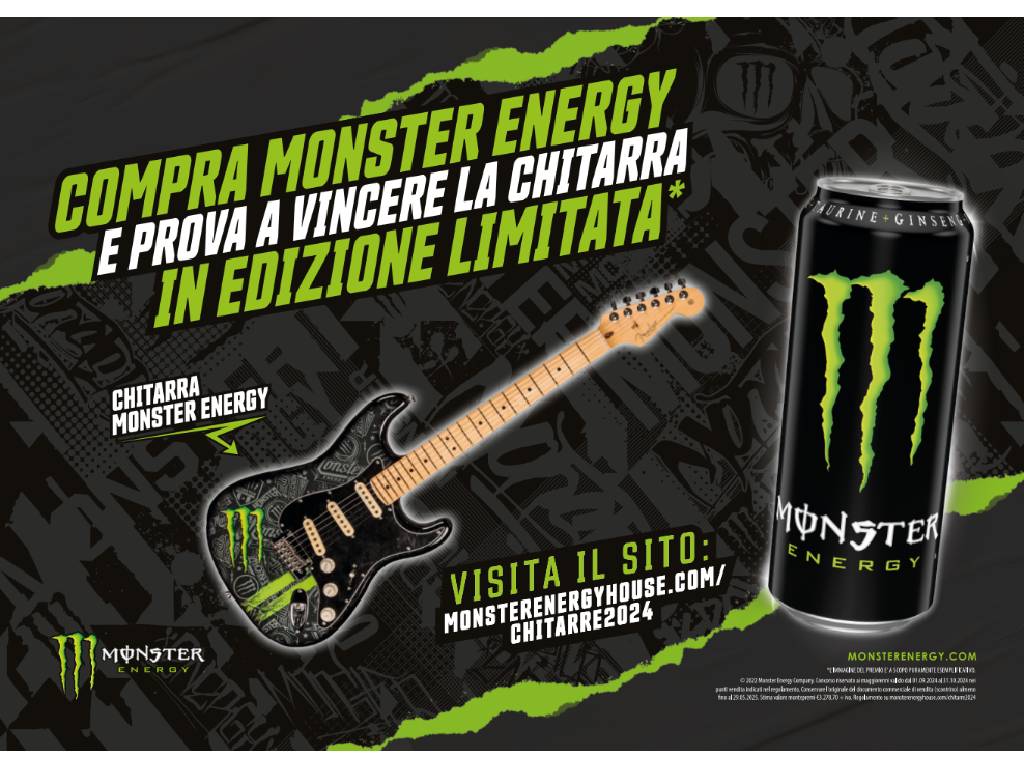 BUY MONSTER AND TRY TO WIN THE GUITAR